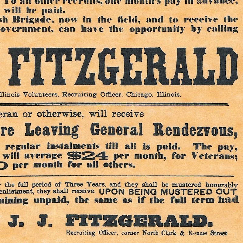 Mulligan's Brigade Civil War Recruiting Poster – store.ushistory.org