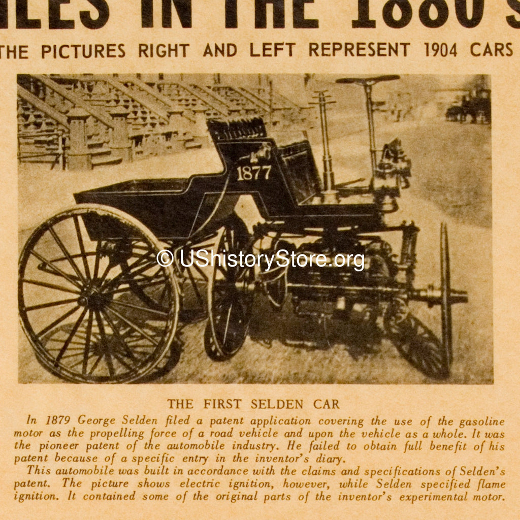 Automobiles in the 1880's and 1904 – store.ushistory.org