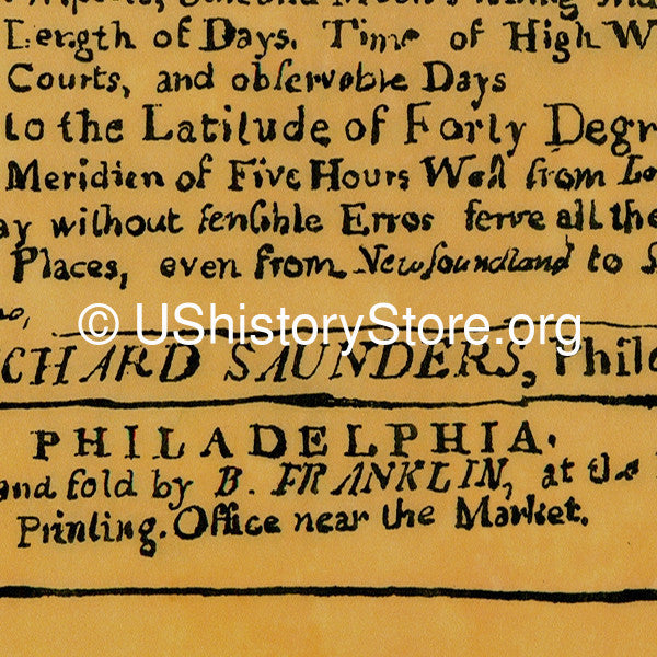 Benjamin Franklin - Poor Richard's Almanac – store.ushistory.org