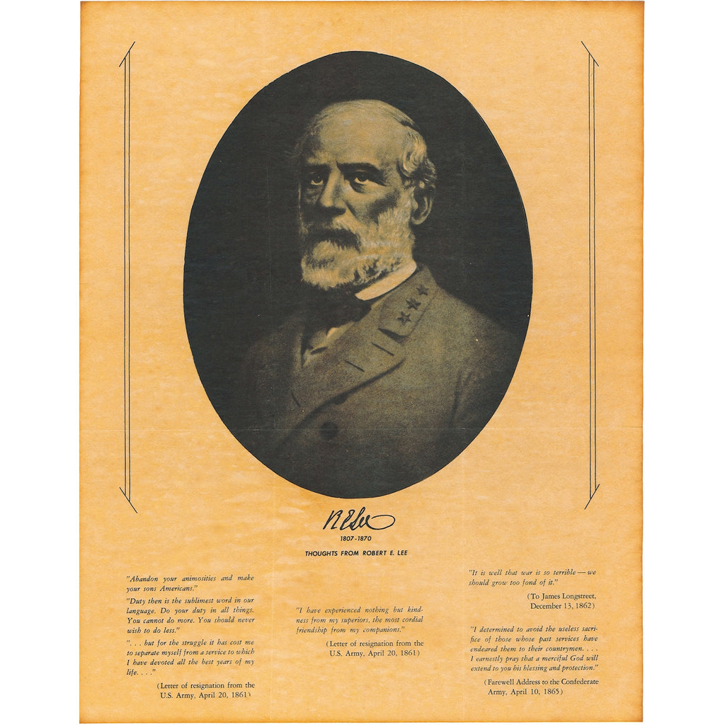 Robert E. Lee - Portrait and Thoughts – store.ushistory.org