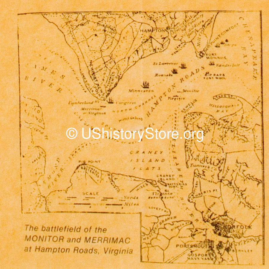 Naval Battle Between the Merrimac and the Monitor 1862 – store ...